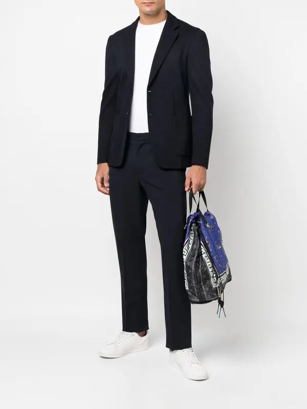 Giorgio Armani Single-breasted Tailored Blazer - Blue