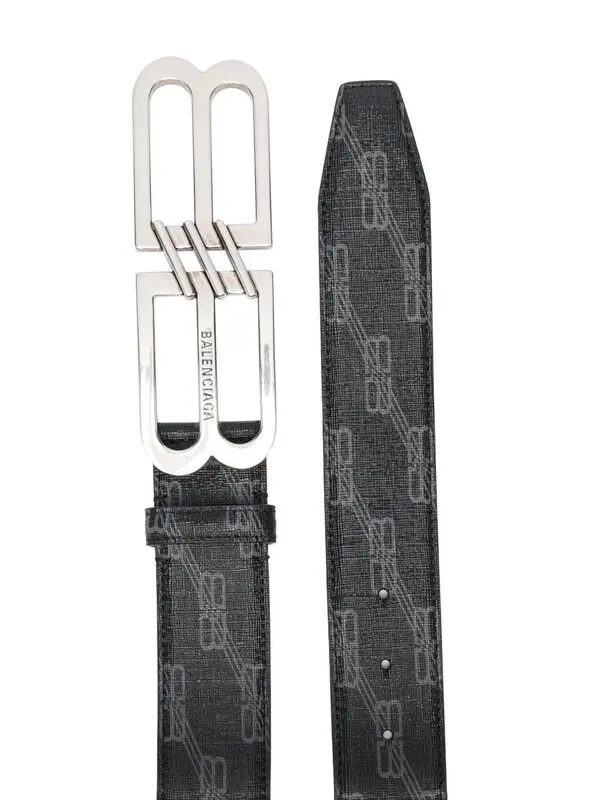 Balenciaga Bb Signature Belt Bb Monogram Coated Canvas