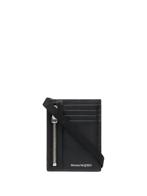 Alexander McQueen Rectangle Card-holder - Black