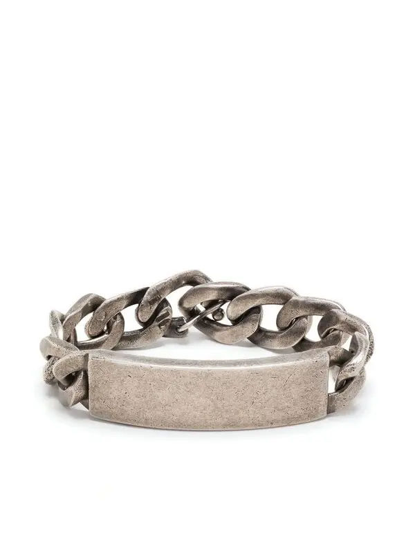 MAISON MARGIELA Logo-engraved Chain Bracelet - Silver