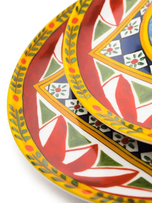 Dolce & Gabbana Graphic-print Dinner Plates