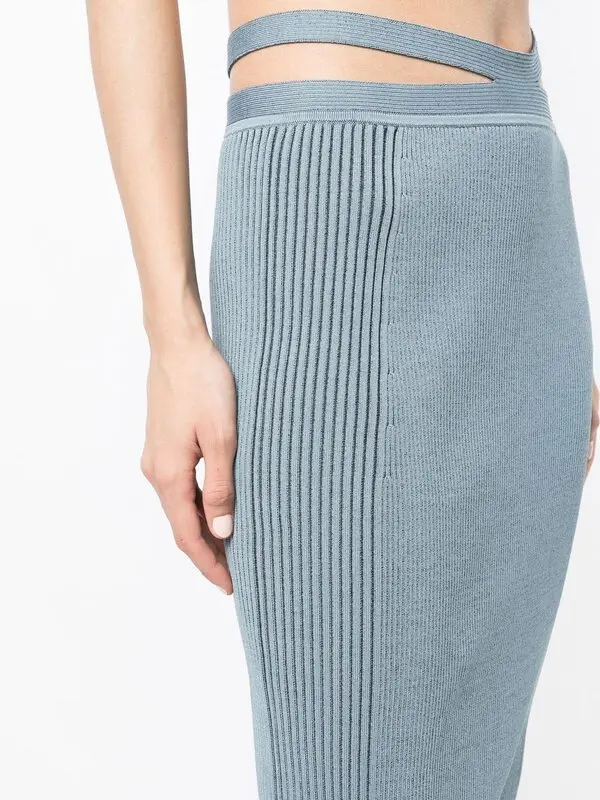 Simkhai Ribbed Midi Skirt