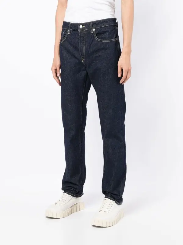 Kenzo Rear-logo Slim-fit Jeans - Blue