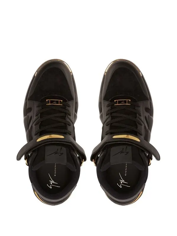 GIUSEPPE ZANOTTI Talon Mid-top Sneakers - Black