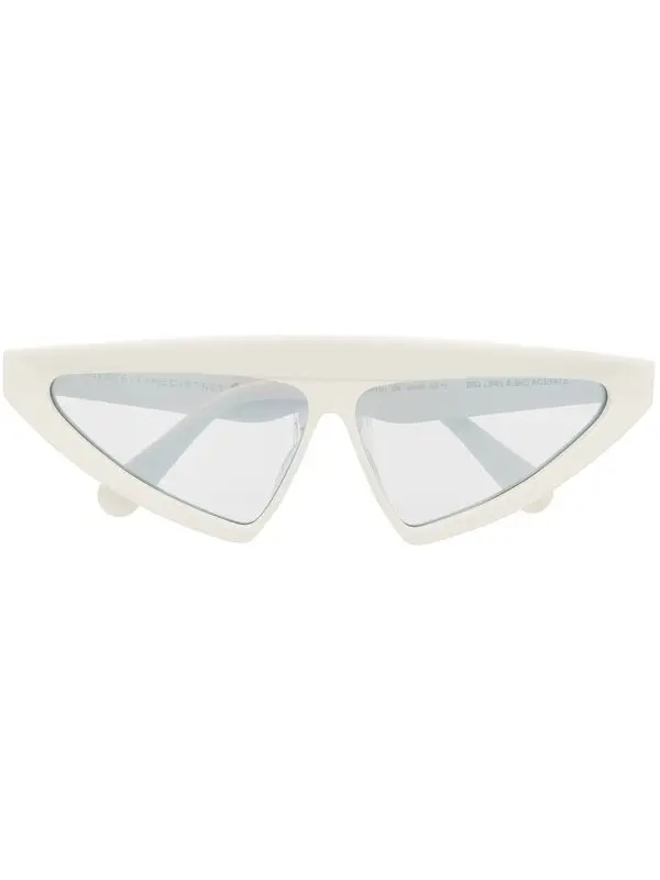 Stella McCartney Triangular Tinted Sunglasses - White