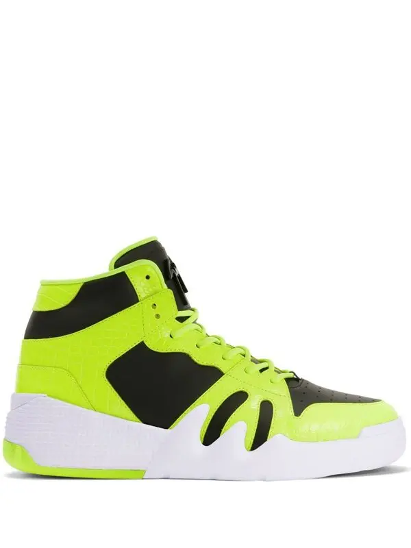 Giuseppe Zanotti Talon Color-Block Sneakers In Yellow 60% Off