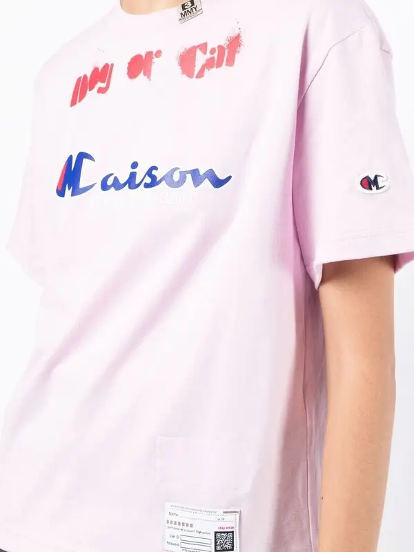 Mihara Yasuhiro X Champion Logo-Print Short-Sleeved T-Shirt In