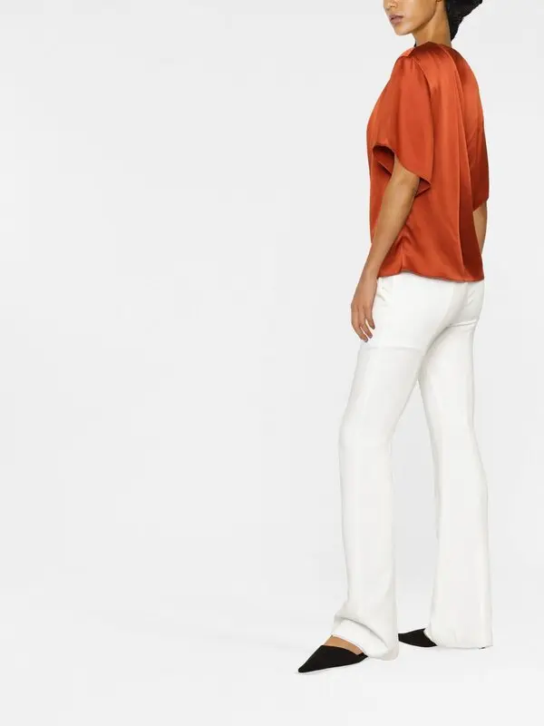 Vince Draped Silk Top