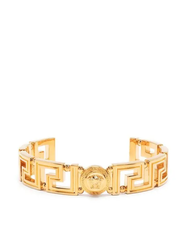 Versace Medusa Greca Cuff Bracelet - Gold