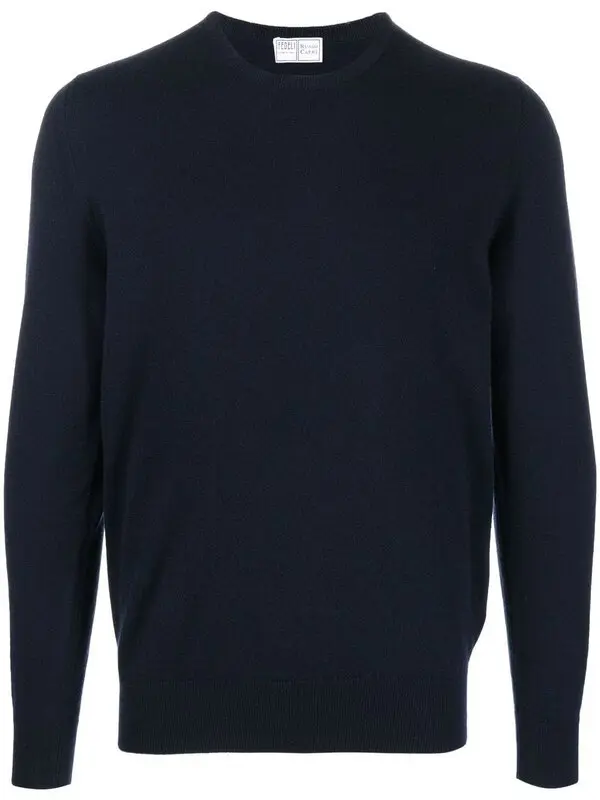 Fedeli Long-sleeved Jumper - Blue