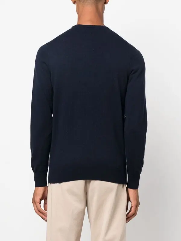 Fedeli Long-sleeved Jumper - Blue