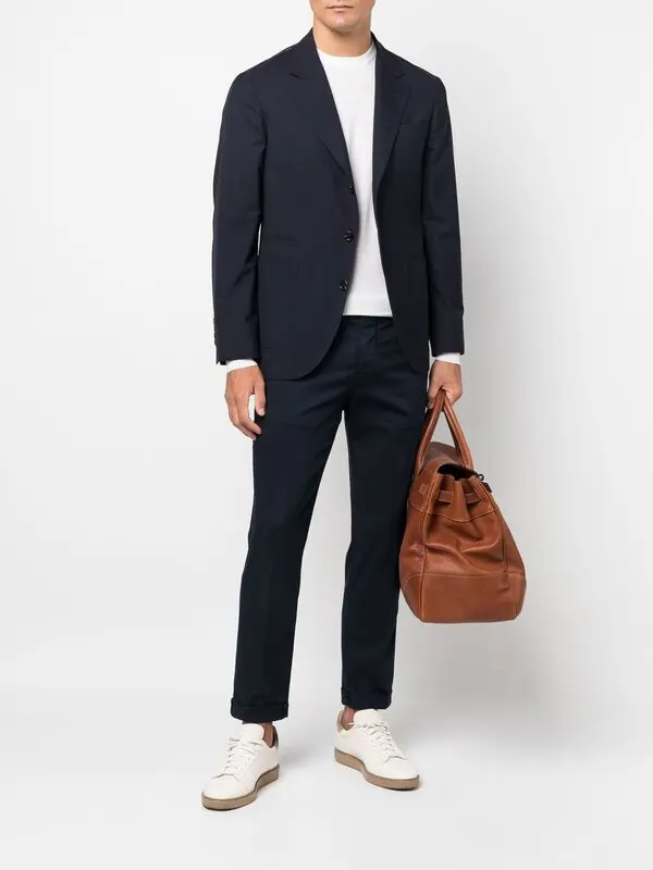 Fedeli Crew-neck Cashmere Cardigan - White