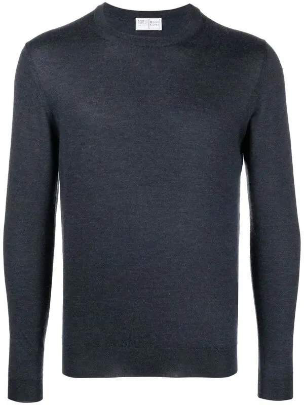 Fedeli Cashmere-silk Jumper - Blue