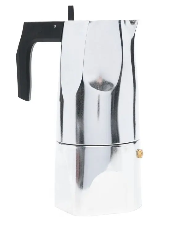 ALESSI Ossidiana 6 Cups Espresso Coffee Maker - Silver