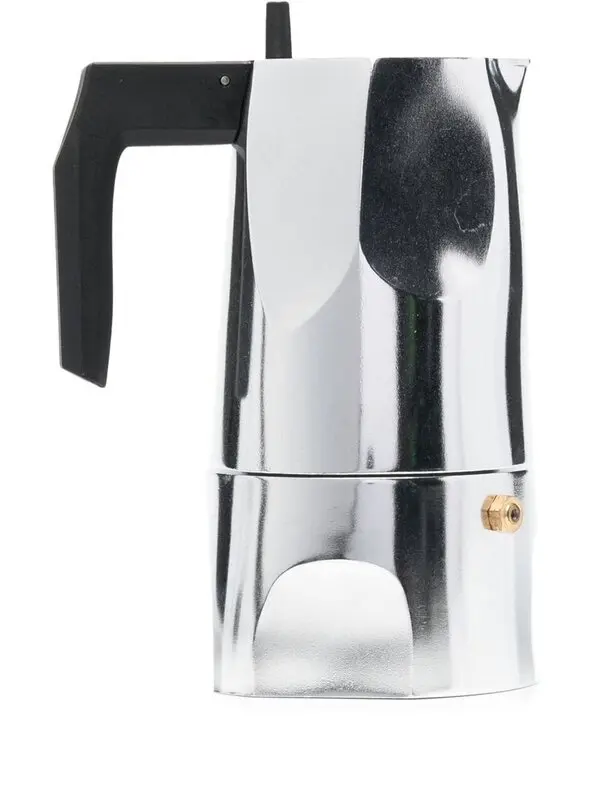 ALESSI Ossidiana 3-cup Espresso Coffee Maker - Silver