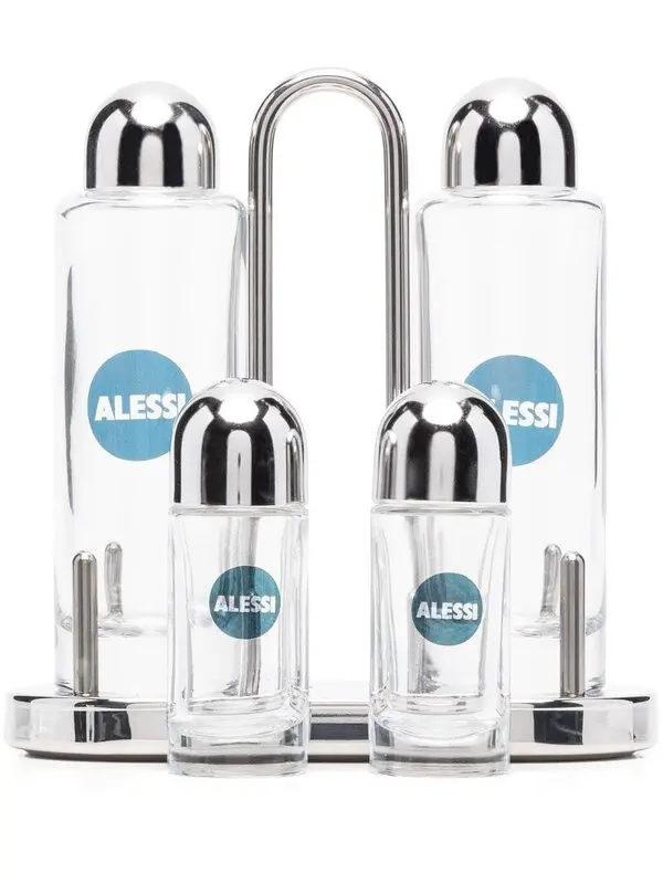 ALESSI Glass Condiment Set