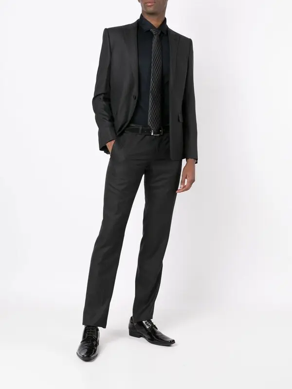 Emporio Armani Long-sleeve Poplin Shirt - Blue