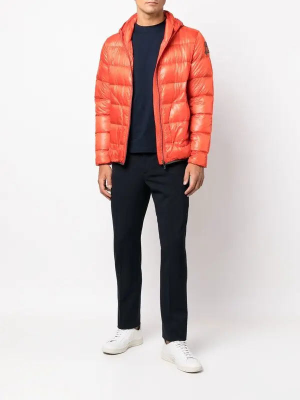 Herno Padded Zip Jacket - Orange
