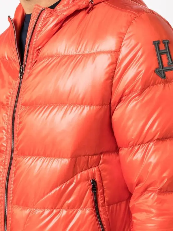Herno Padded Zip Jacket - Orange