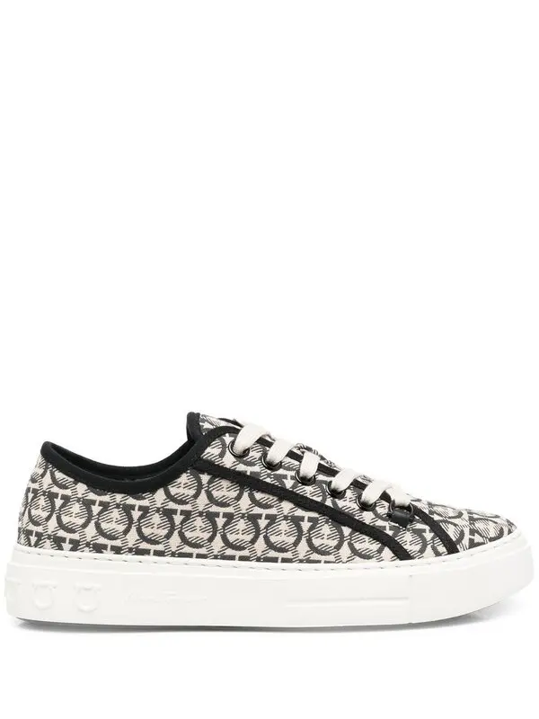 FERRAGAMO Anson Gancini-jacquard Sneakers