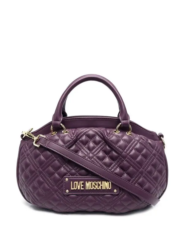 Moschino Quilted Logo-lettering Bag