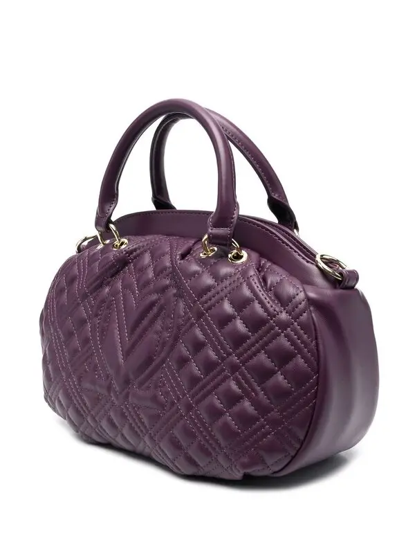 Moschino Quilted Logo-lettering Bag