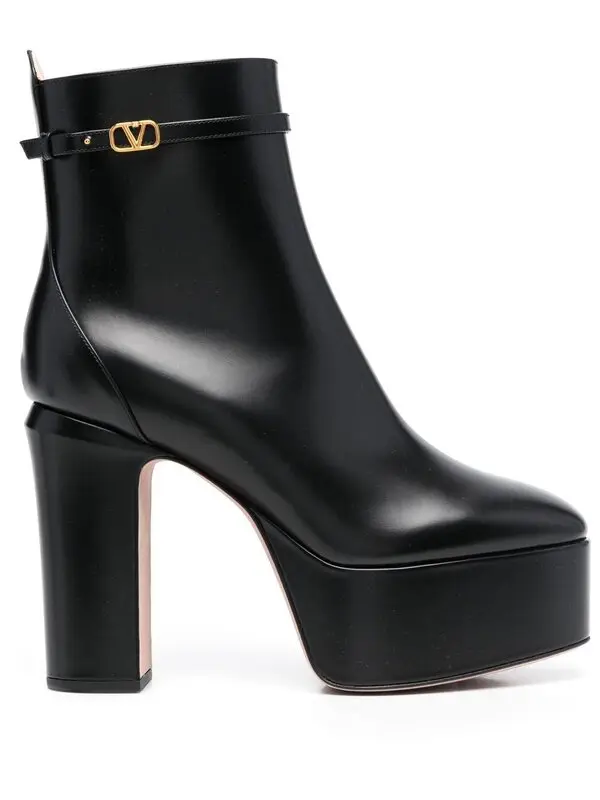 Valentino Garavani 120mm Tan-go Platform Ankle Boots