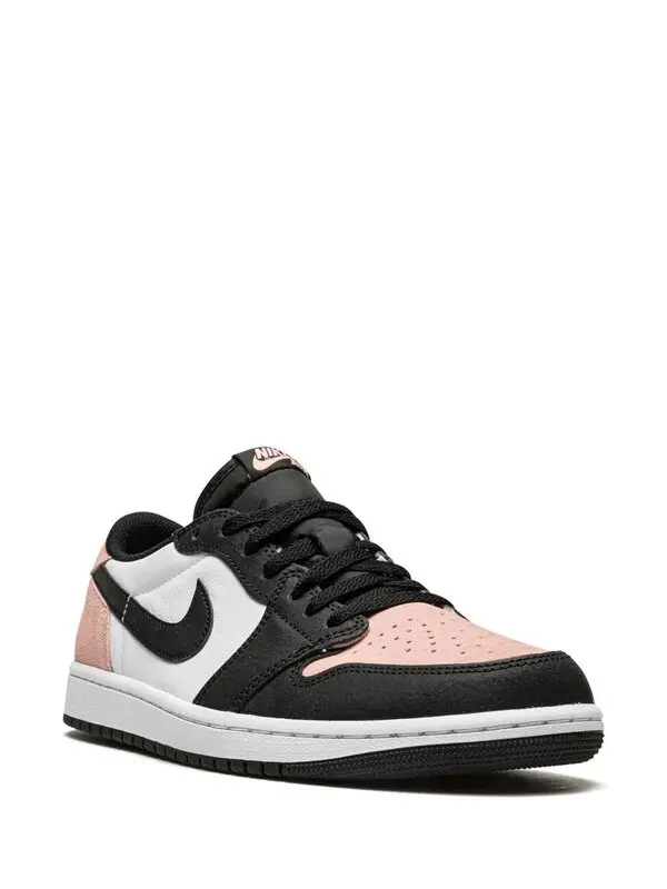 JORDAN Air 1 Low Bleached Coral Sneakers - Black