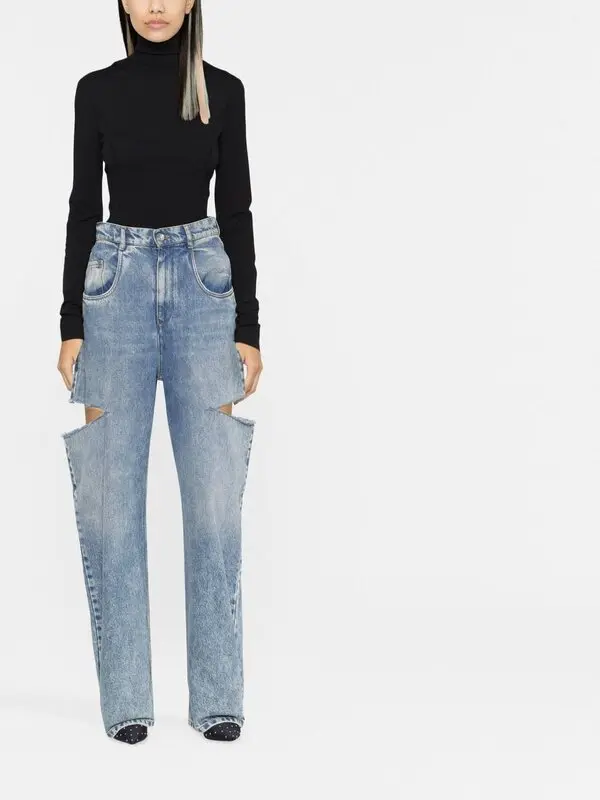 Givenchy - Givenchy Asymmetric Cut-Out Top