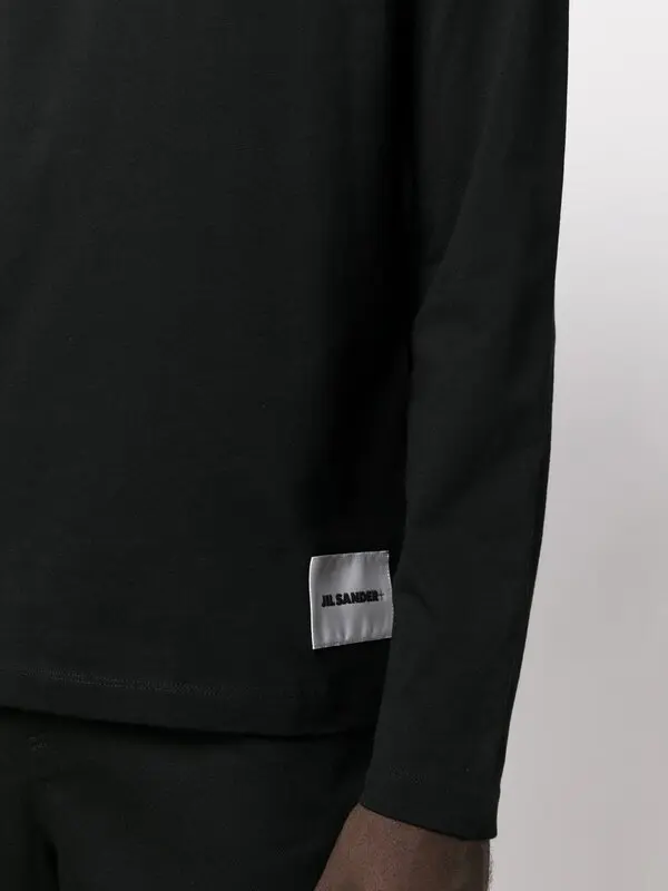 JIL SANDER Set Of 3 Long-sleeve Logo-patch T-shirts