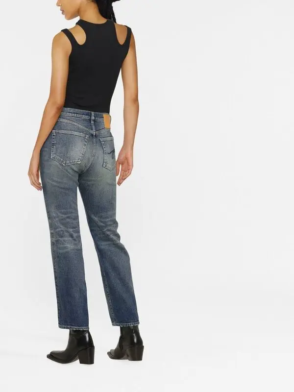 R13 High-waisted Slim-cut Jeans