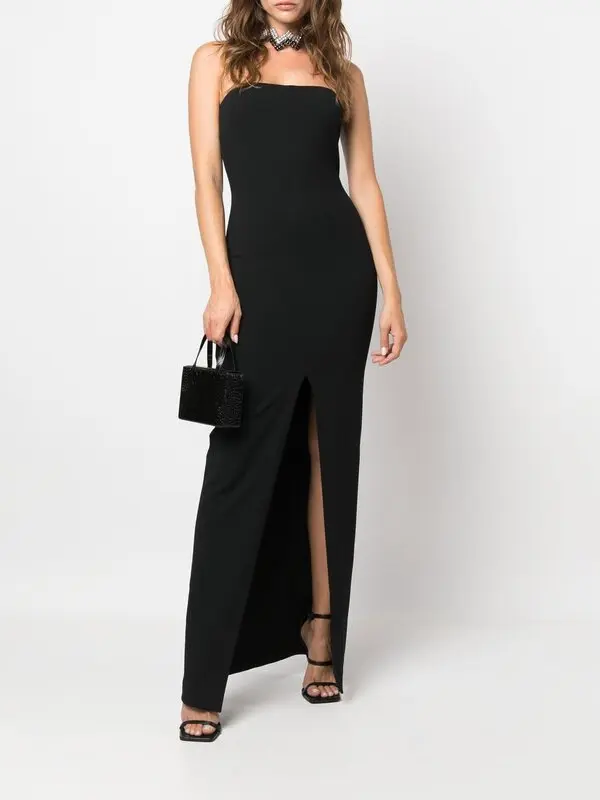 Solace London Strapless Maxi Dress - Black