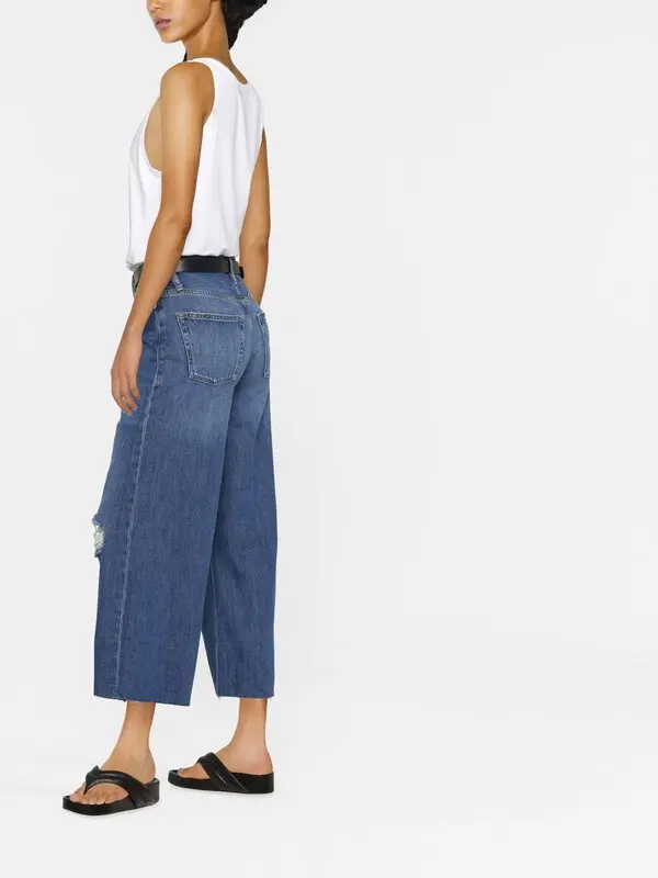 FRAME Distressed Cropped Jeans