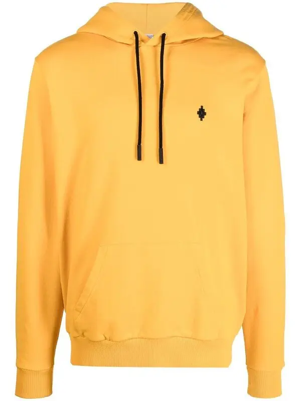 COUNTY OF MILAN Embroidered-logo Hoodie - Orange