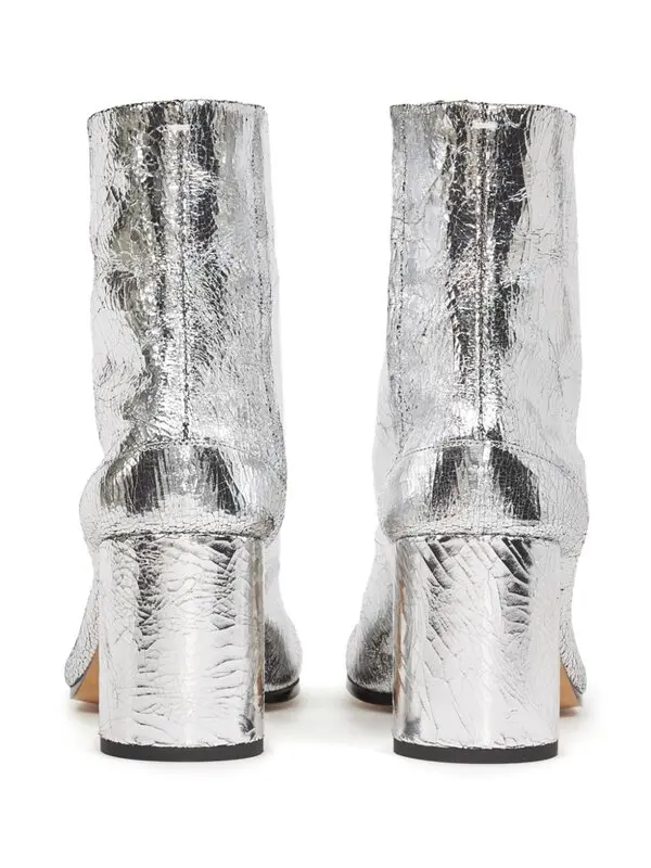 MAISON MARGIELA Tabi 80mm Ankle Boots - Silver