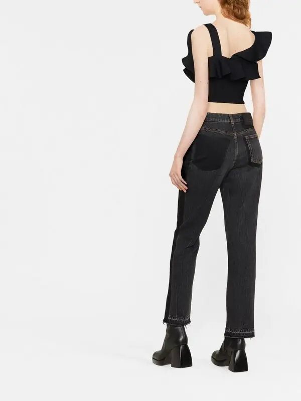 Alexander McQueen Gathered-neckline Cropped Top