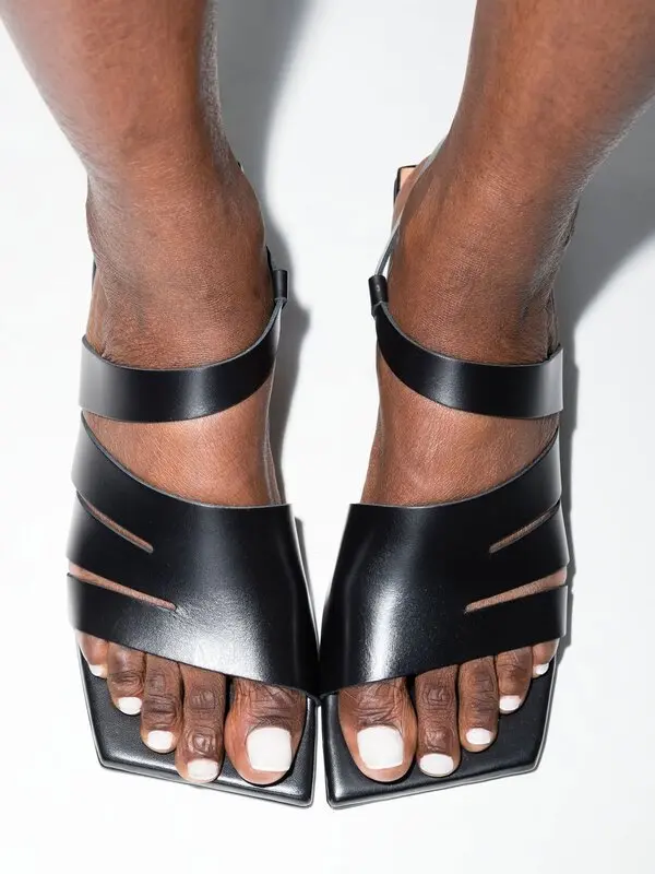 GANNI Xx Square-toe Sandals