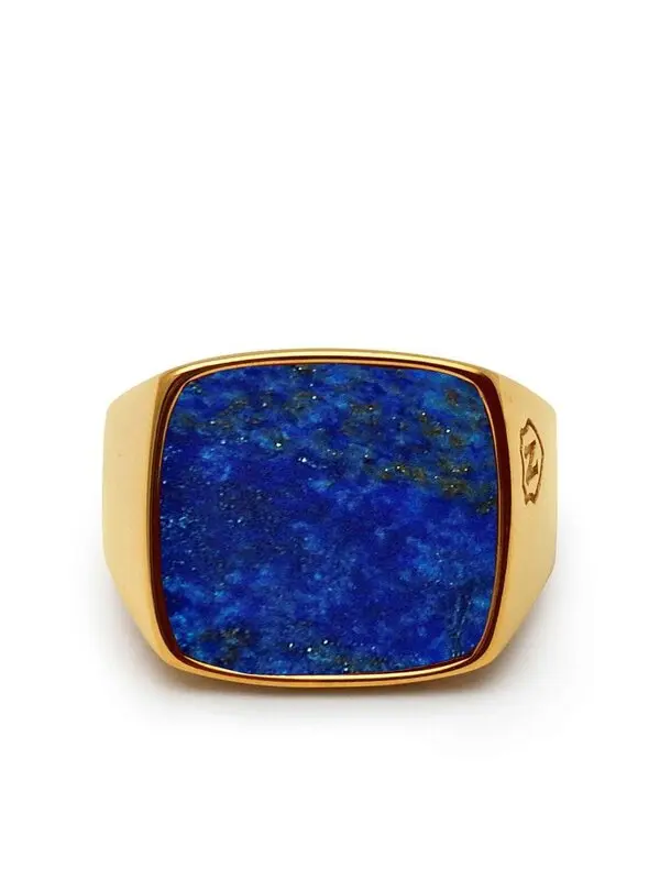 NIALAYA JEWELRY Lapis Lazuli Signet Ring - Gold
