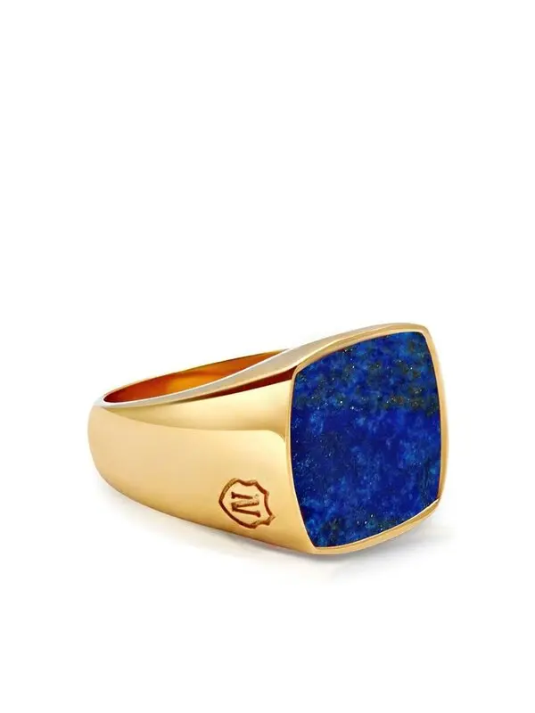 NIALAYA JEWELRY Lapis Lazuli Signet Ring - Gold