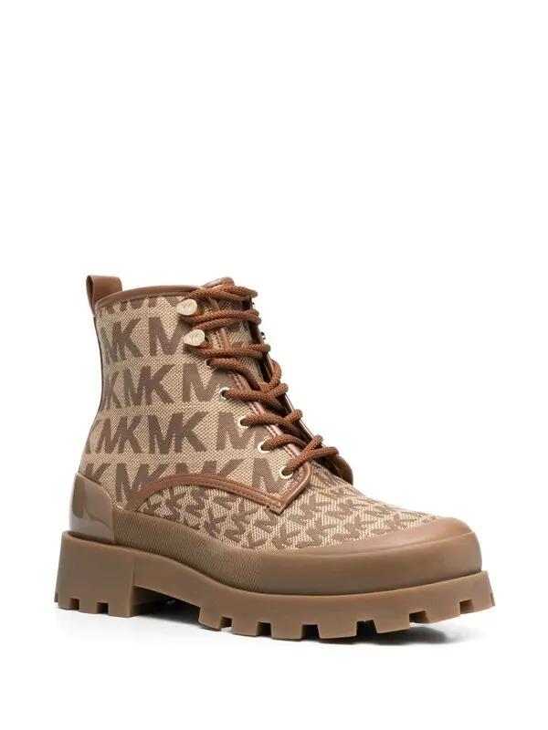 Buy Michael Kors Payton Logo-print Ankle Boots Neutrals At 29