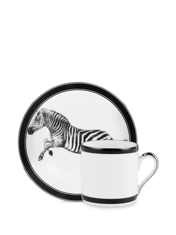 Dolce & Gabbana Zebra-print Porcelain Espresso Set