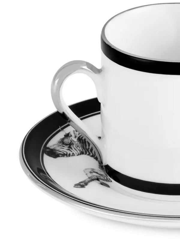 Dolce & Gabbana Zebra-print Porcelain Espresso Set