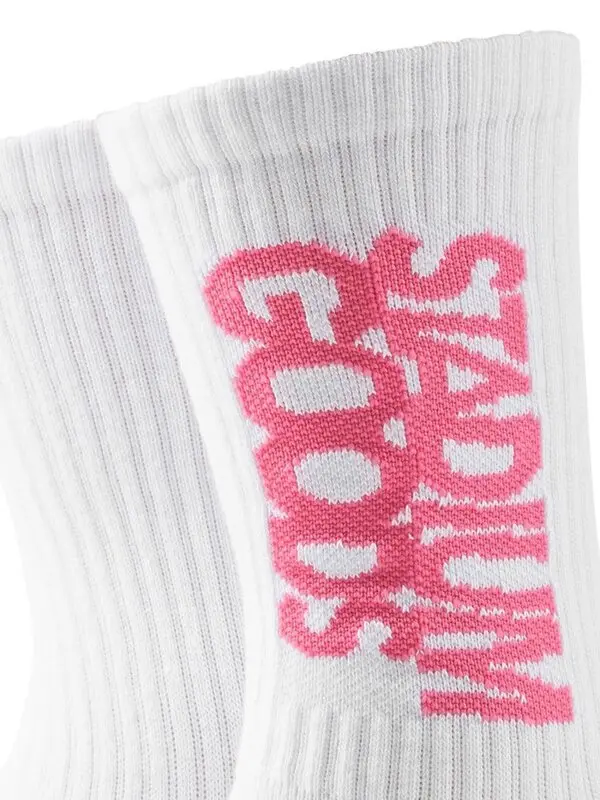 STADIUM GOODS Logo Sunlight Crew Socks - White
