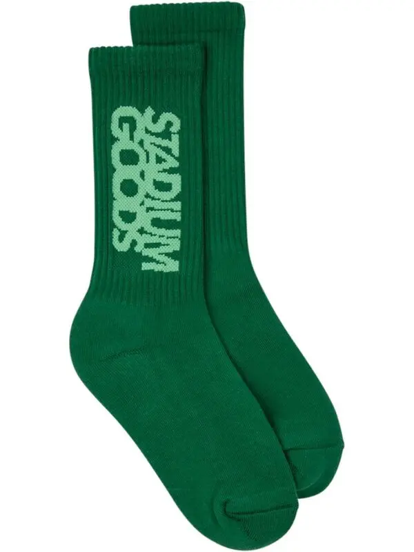 STADIUM GOODS Logo-print Crew Socks - Green
