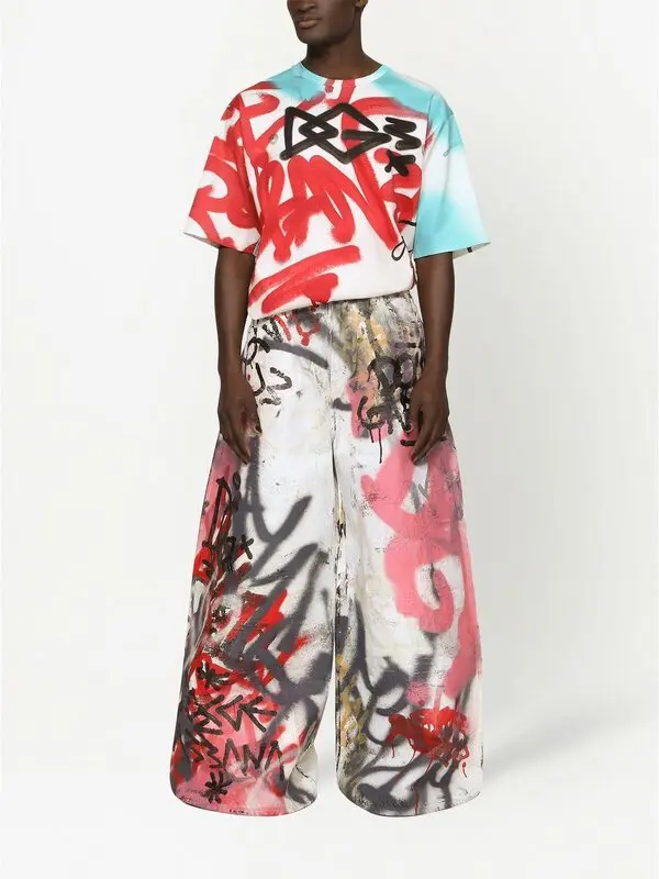 Dolce & Gabbana Graffiti-print Cotton T-shirt