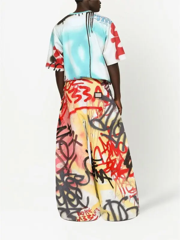 Dolce & Gabbana Graffiti-print Cotton T-shirt