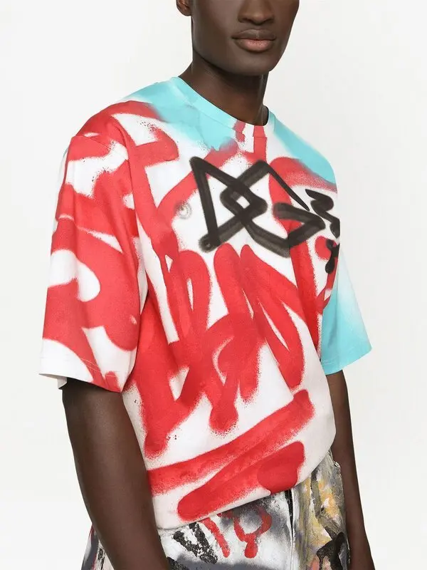 Dolce & Gabbana Graffiti-print Cotton T-shirt