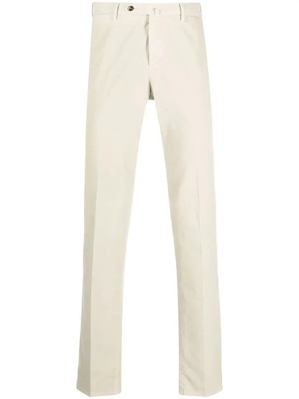 PT TORINO Straight-leg Chino Trousers - Neutrals