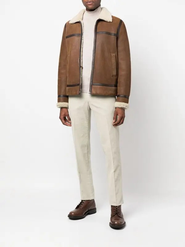 PT TORINO Straight-leg Chino Trousers - Neutrals