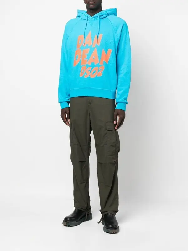 Dsquared2 Logo Drawstring Hoodie